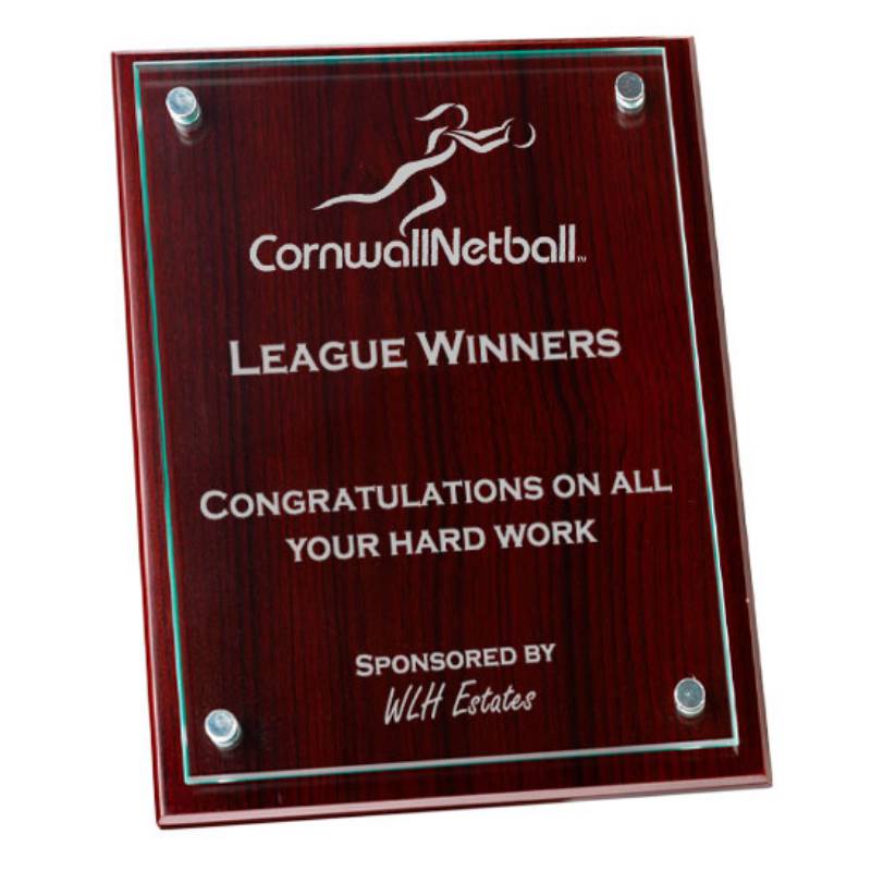 NETBALL LEAF COLUMN TROPHY